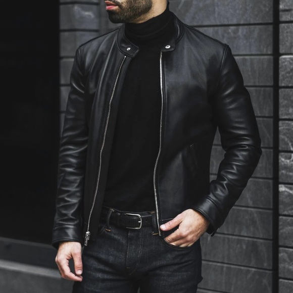 Thursday Boot Company | Jackets & Coats | Mens Black Leather Jacket ...